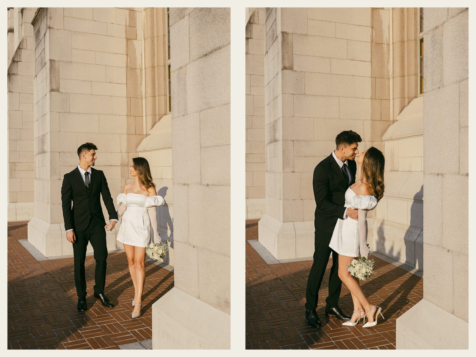Styled Editorial Wedding Portraits at the UW Suzzallo Library