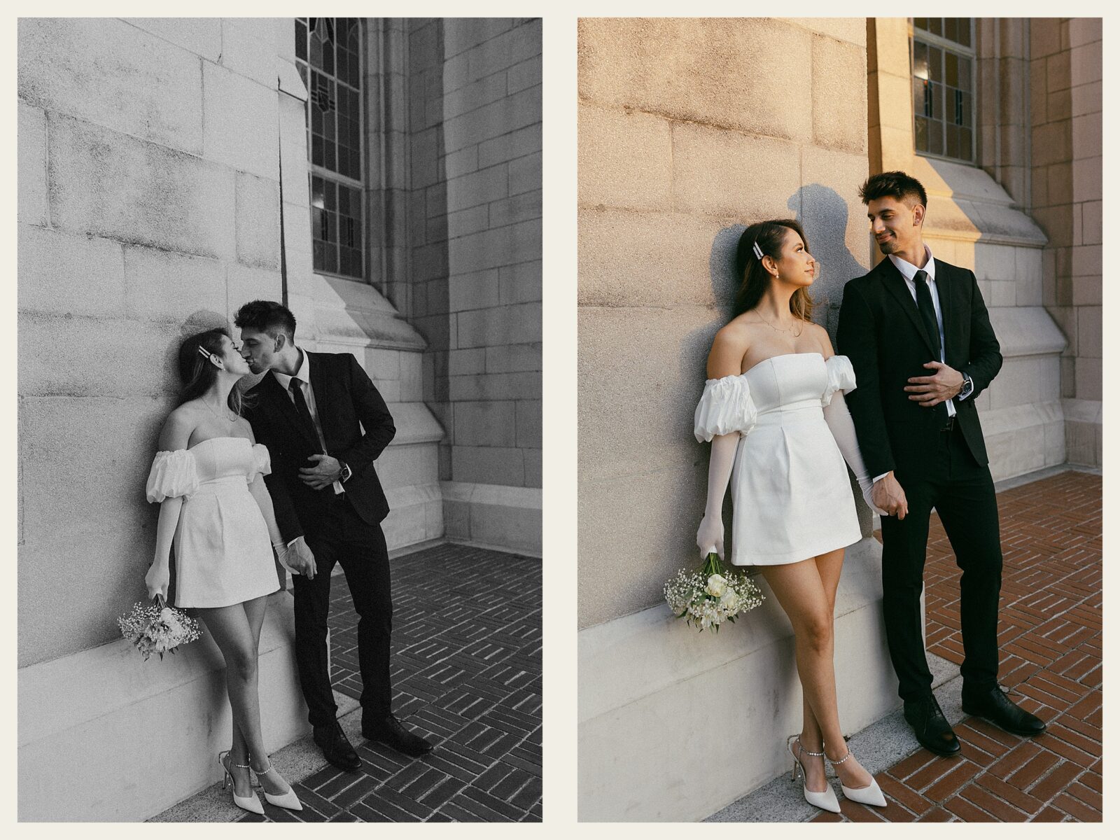Styled Editorial Wedding Portraits at the UW Suzzallo Library